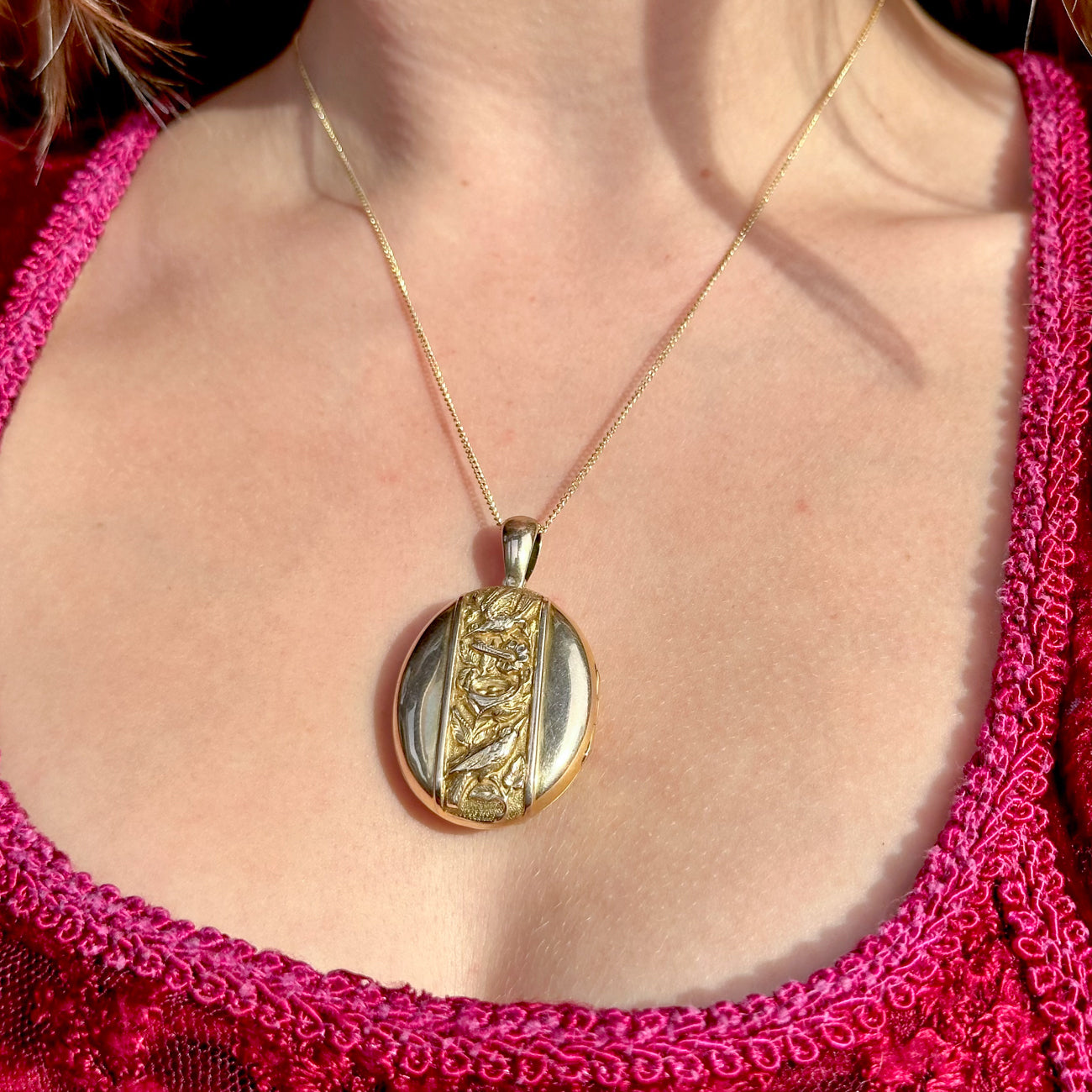 Victorian Gold Bird Locket | – Laurelle Antique Jewellery