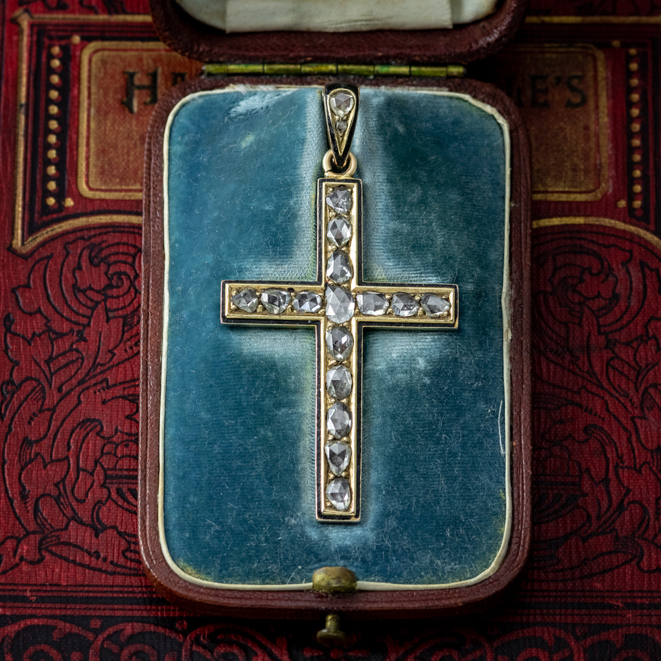 Victorian Diamond Cross Pendant – Laurelle Antique Jewellery