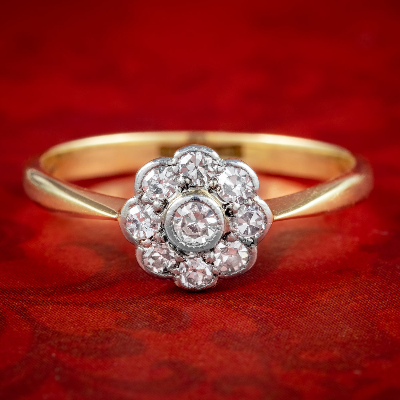 Antique Edwardian Diamond Daisy Cluster Ring – Laurelle Antique Jewellery