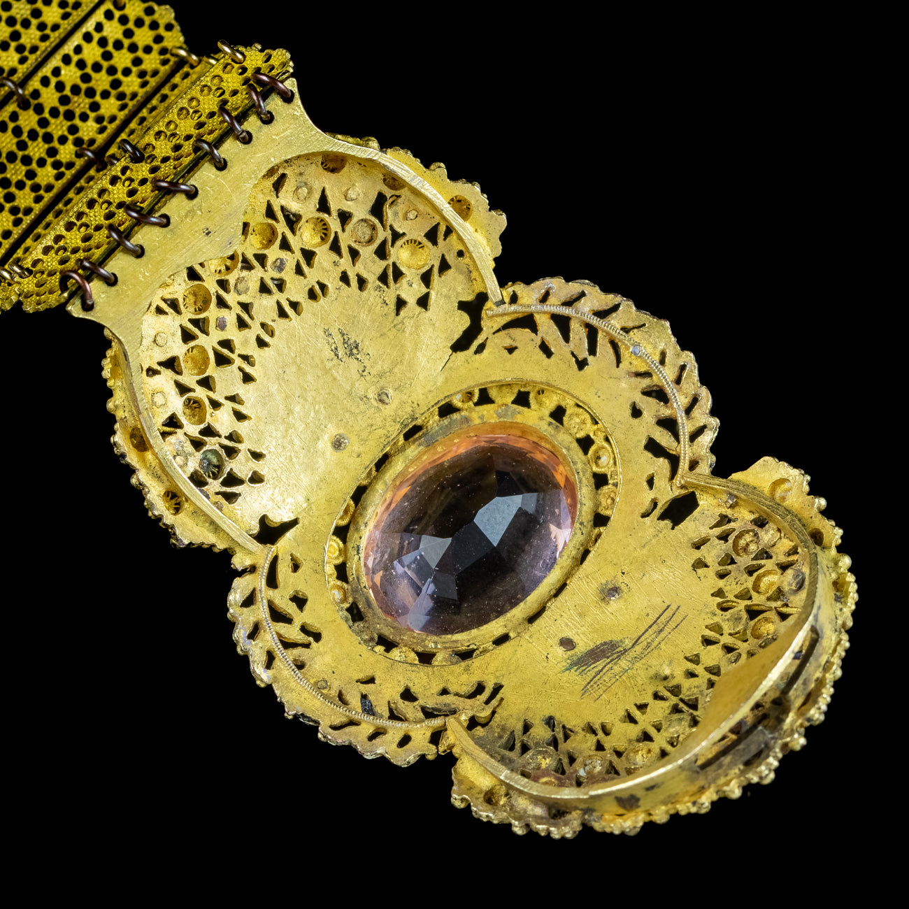 Antique Georgian Collar Bracelet Set Pink Paste | Laurelle – Laurelle ...