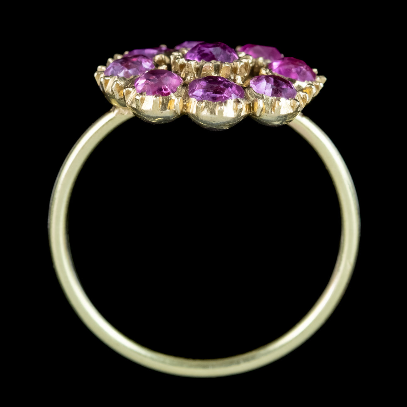 Georgian Ruby Cluster Ring | – Laurelle Antique Jewellery