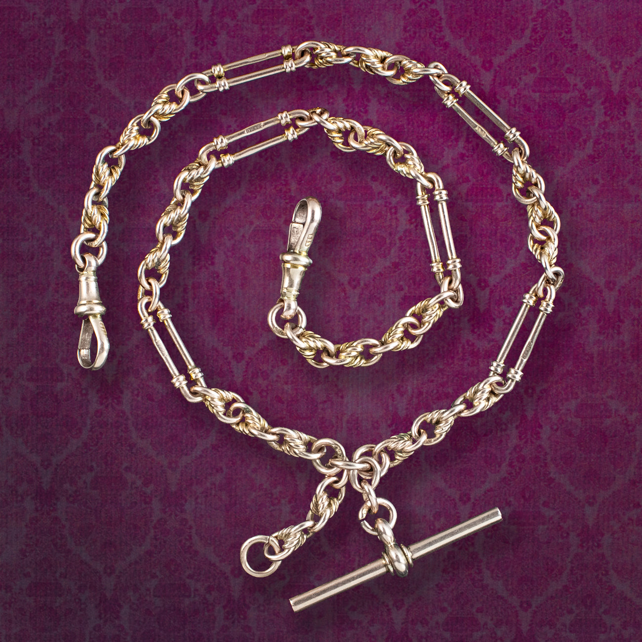 Antique Victorian Albert Chain 9ct Gold – Laurelle Antique Jewellery