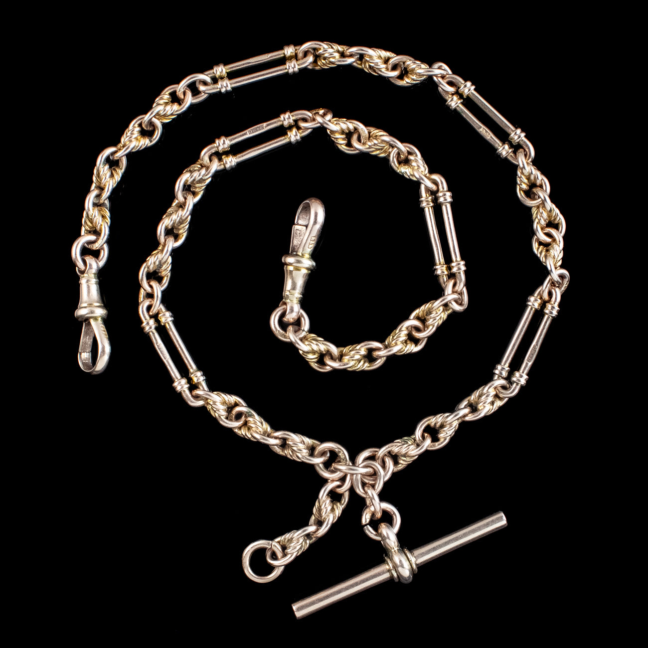 Antique Victorian Albert Chain 9ct Gold – Laurelle Antique Jewellery