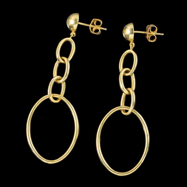 Victorian 22ct Gold Hoop Earrings | – Laurelle Antique Jewellery