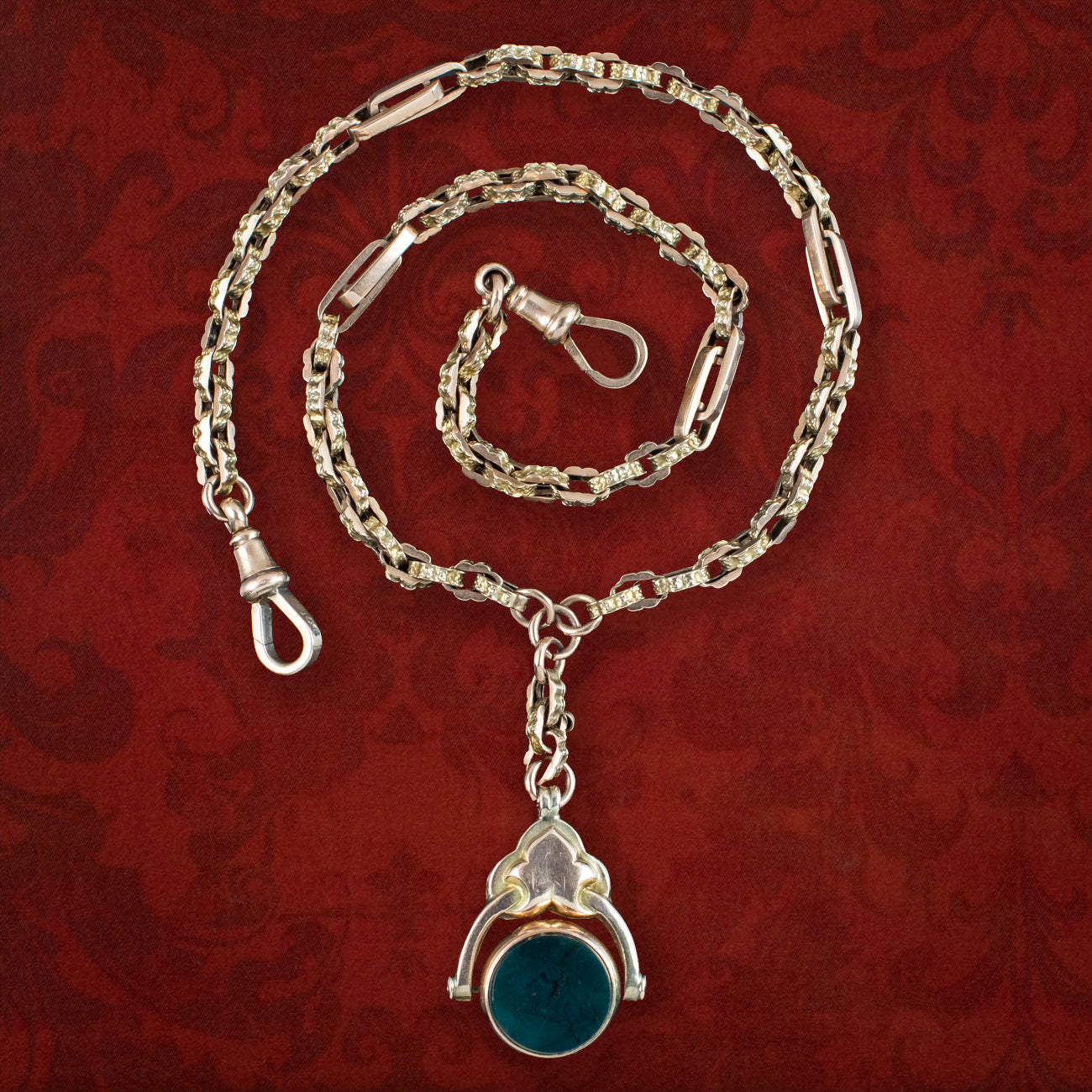 Victorian Agate Fob Albert Chain | – Laurelle Antique Jewellery