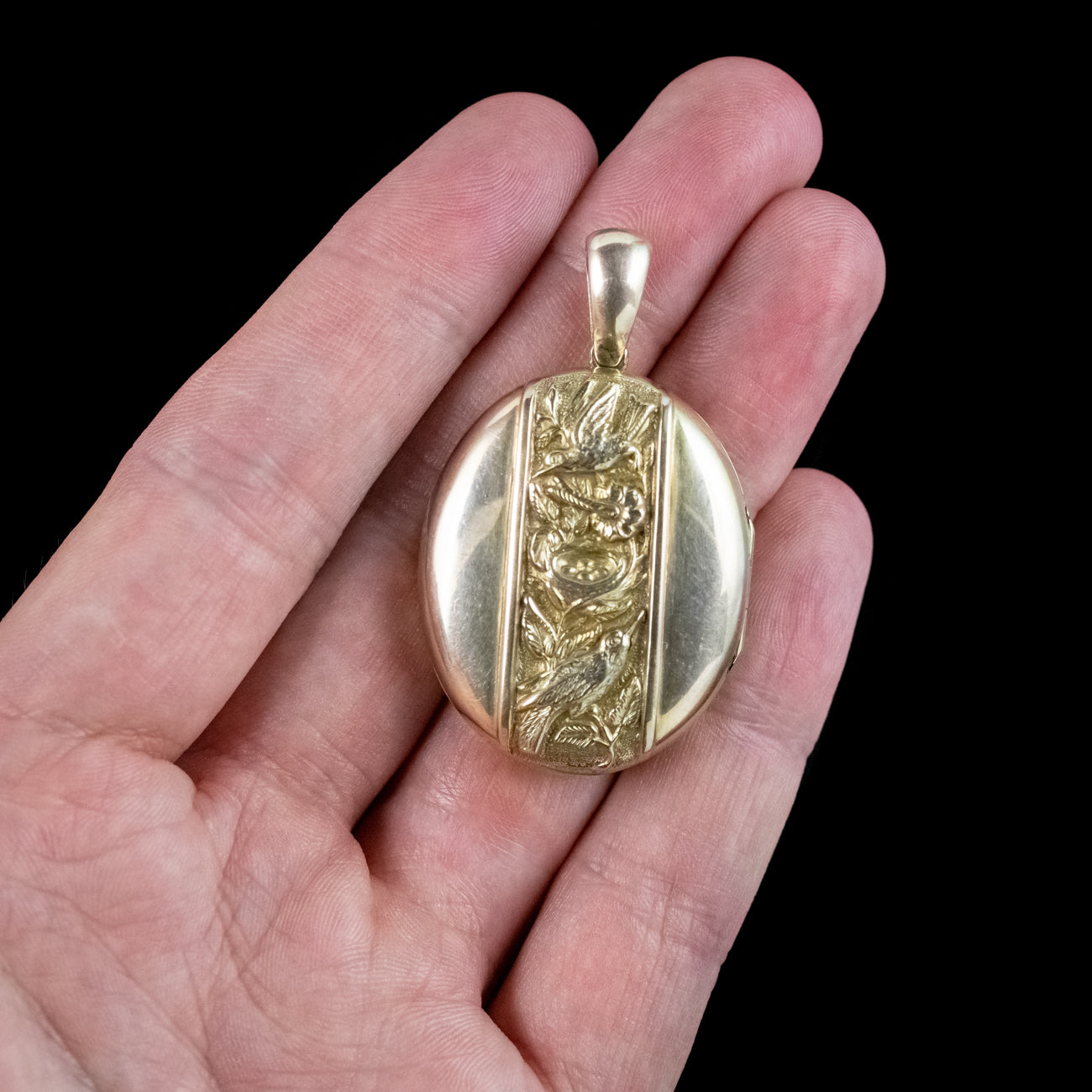 Victorian Gold Bird Locket | – Laurelle Antique Jewellery