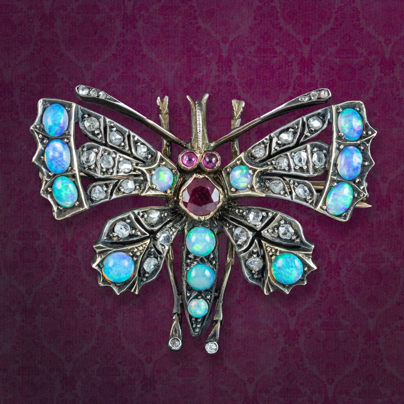 Victorian Opal Butterfly Brooch – Laurelle Antique Jewellery