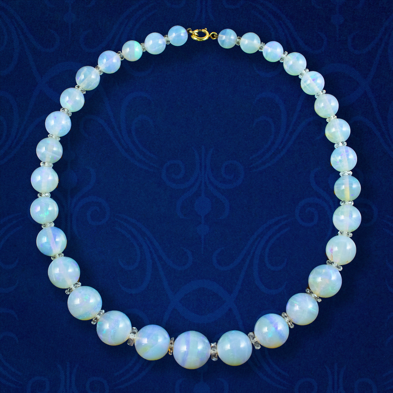Victorian Bead Necklace Natural Opal | Laurelle – Laurelle Antique ...