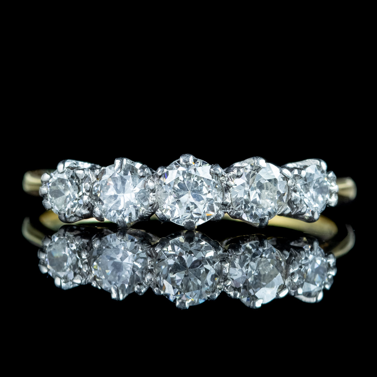 Victorian Diamond Five Stone Ring | – Laurelle Antique Jewellery