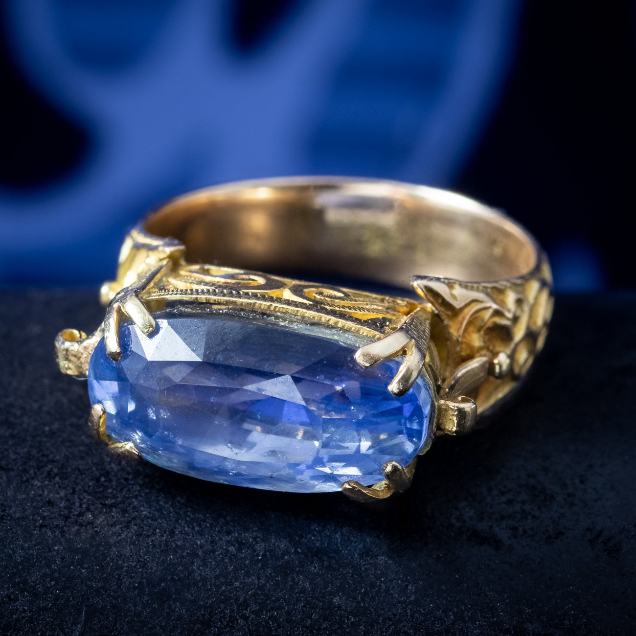 Victorian Ceylon Sapphire Ring 16Ct | Sapphire Ring | – Laurelle ...