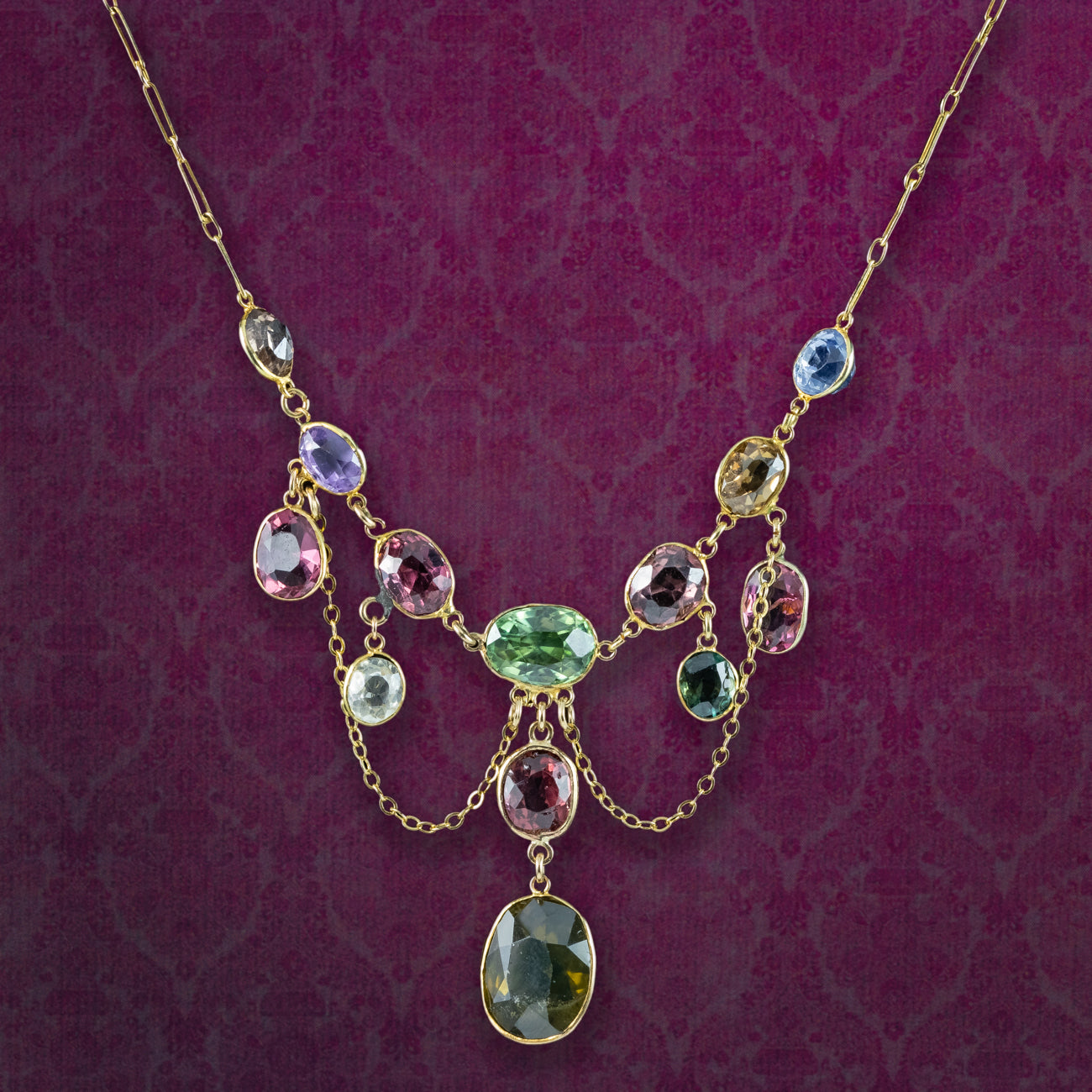Victorian Harlequin Necklace | – Laurelle Antique Jewellery