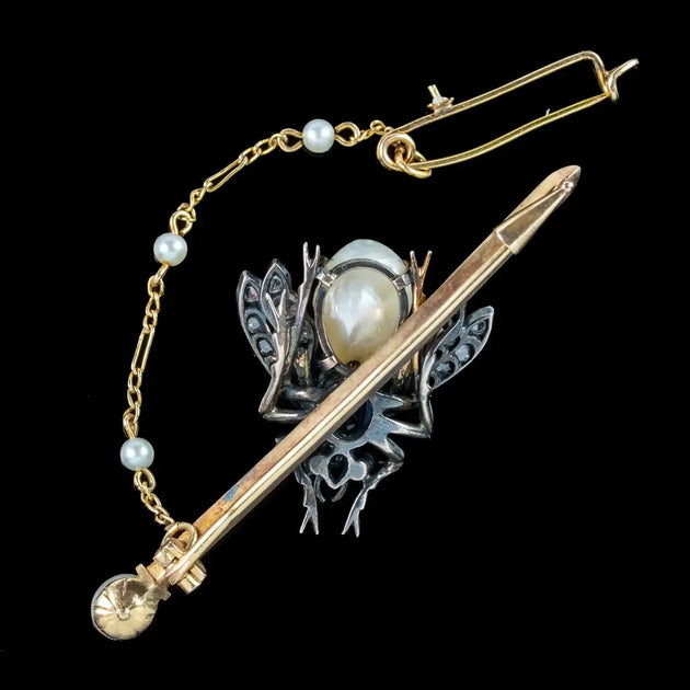Victorian Gemstone Insect Brooch | – Laurelle Antique Jewellery