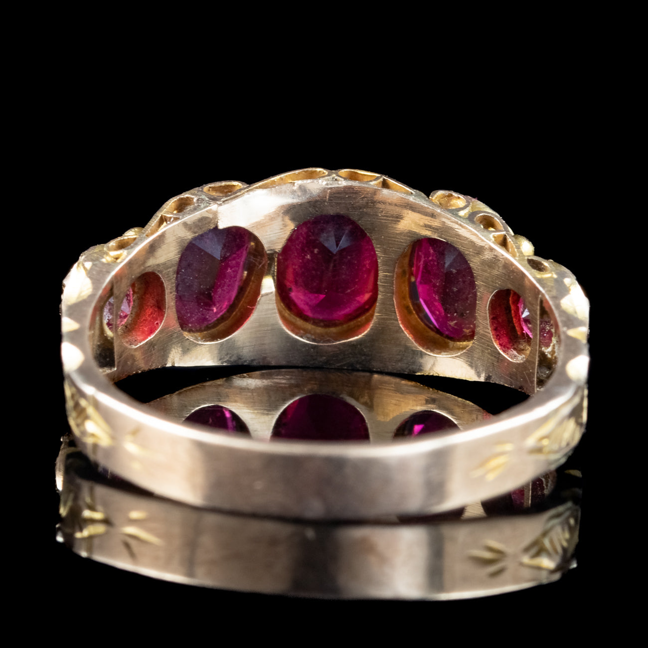 Antique Victorian Red Quartz Ring Dated 1894 – Laurelle Antique Jewellery