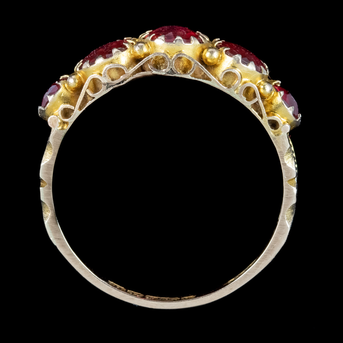 Antique Victorian Red Quartz Ring Dated 1894 – Laurelle Antique Jewellery