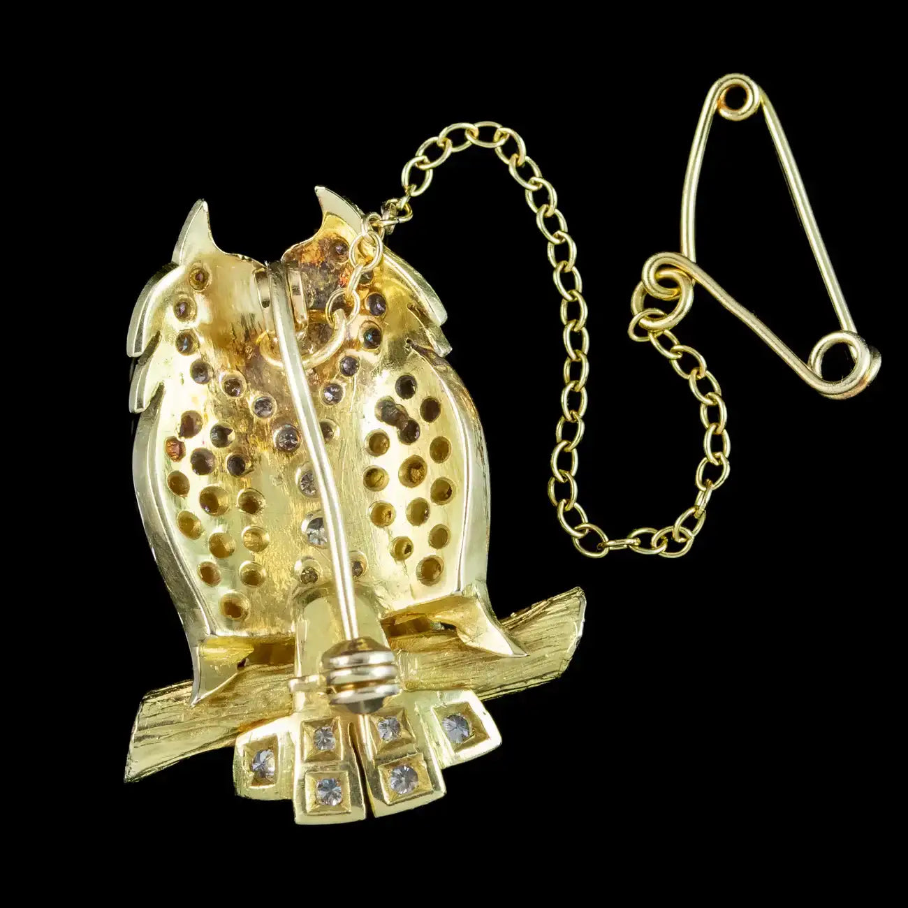 Diamond Ruby owl Brooch | – Laurelle Antique Jewellery