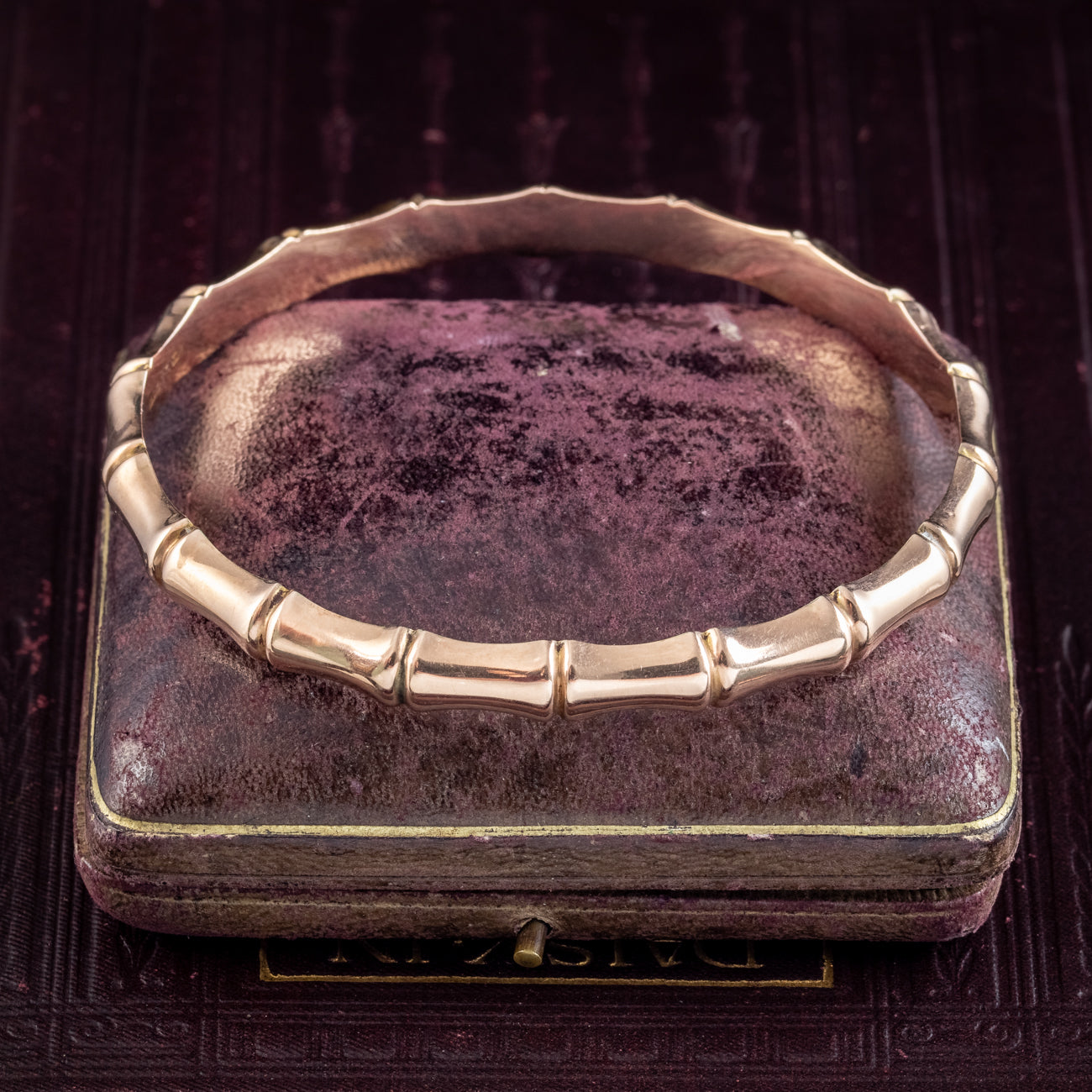 Vintage Bamboo Slave Bangle 9ct Rose Gold Smith And Pepper – Laurelle ...