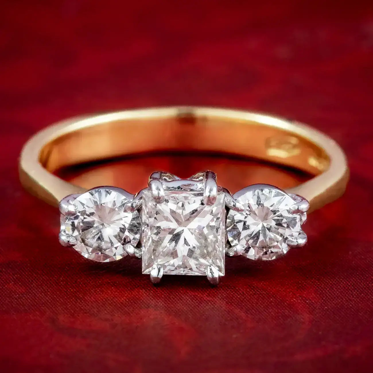 Vintage Trilogy Ring Diamond 1ct | Laurelle – Laurelle Antique Jewellery
