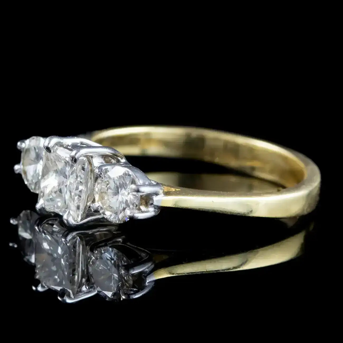 Vintage Trilogy Ring Diamond 1ct | Laurelle – Laurelle Antique Jewellery