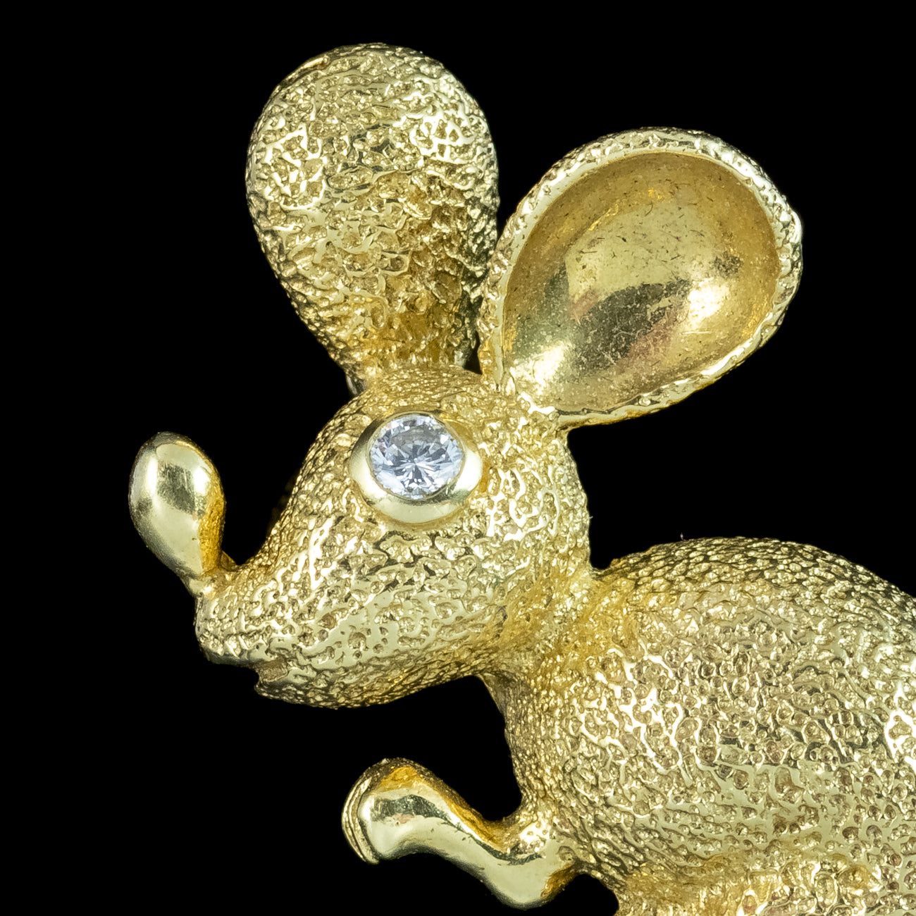 Vintage Diamond Mouse Brooch| – Laurelle Antique Jewellery