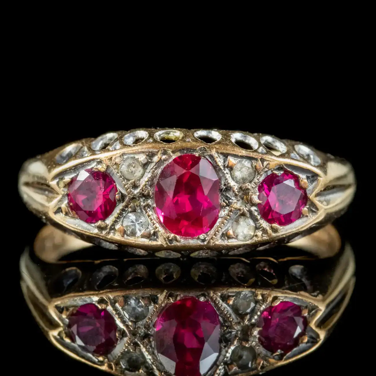 Vintage Ruby Diamond Ring – Laurelle Antique Jewellery
