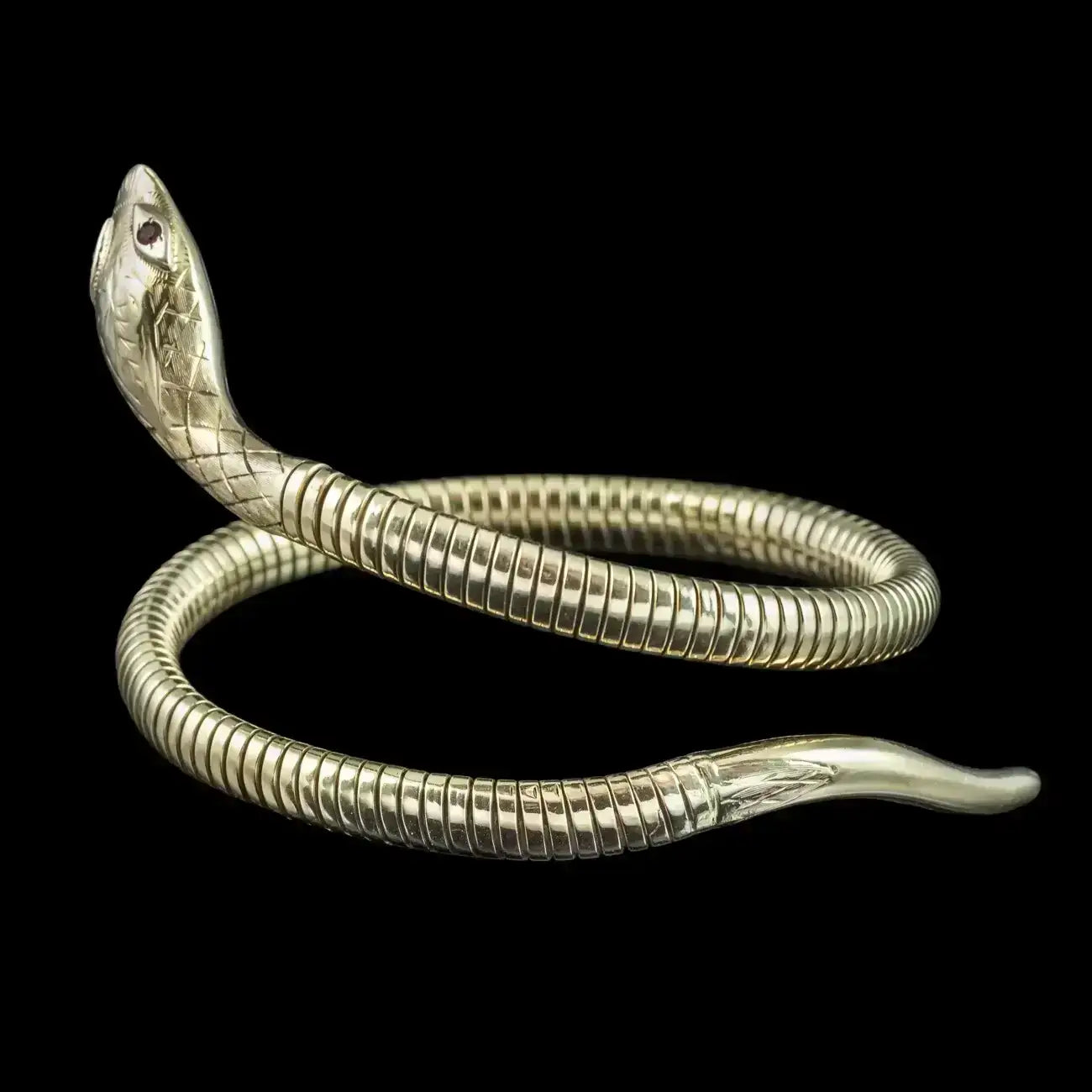 Vintage Gold Snake Bangle – Laurelle Antique Jewellery