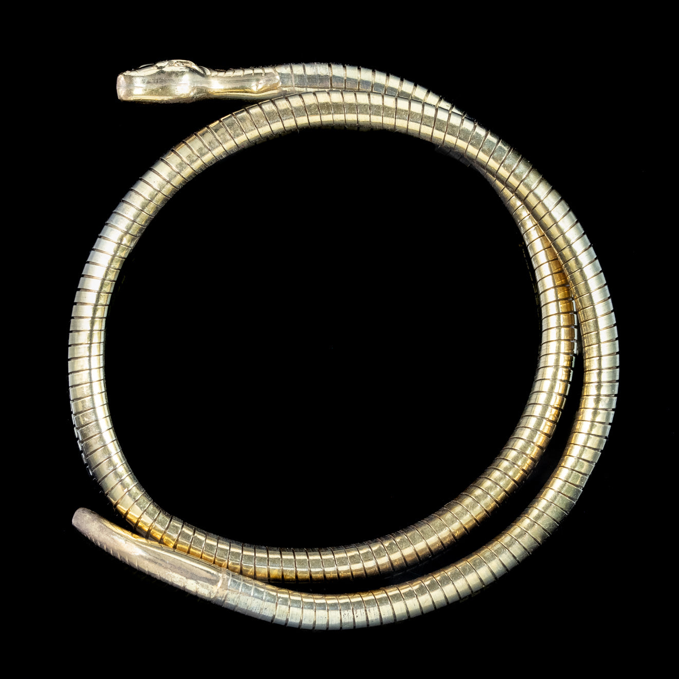 Vintage Snake Slave Bangle | – Laurelle Antique Jewellery