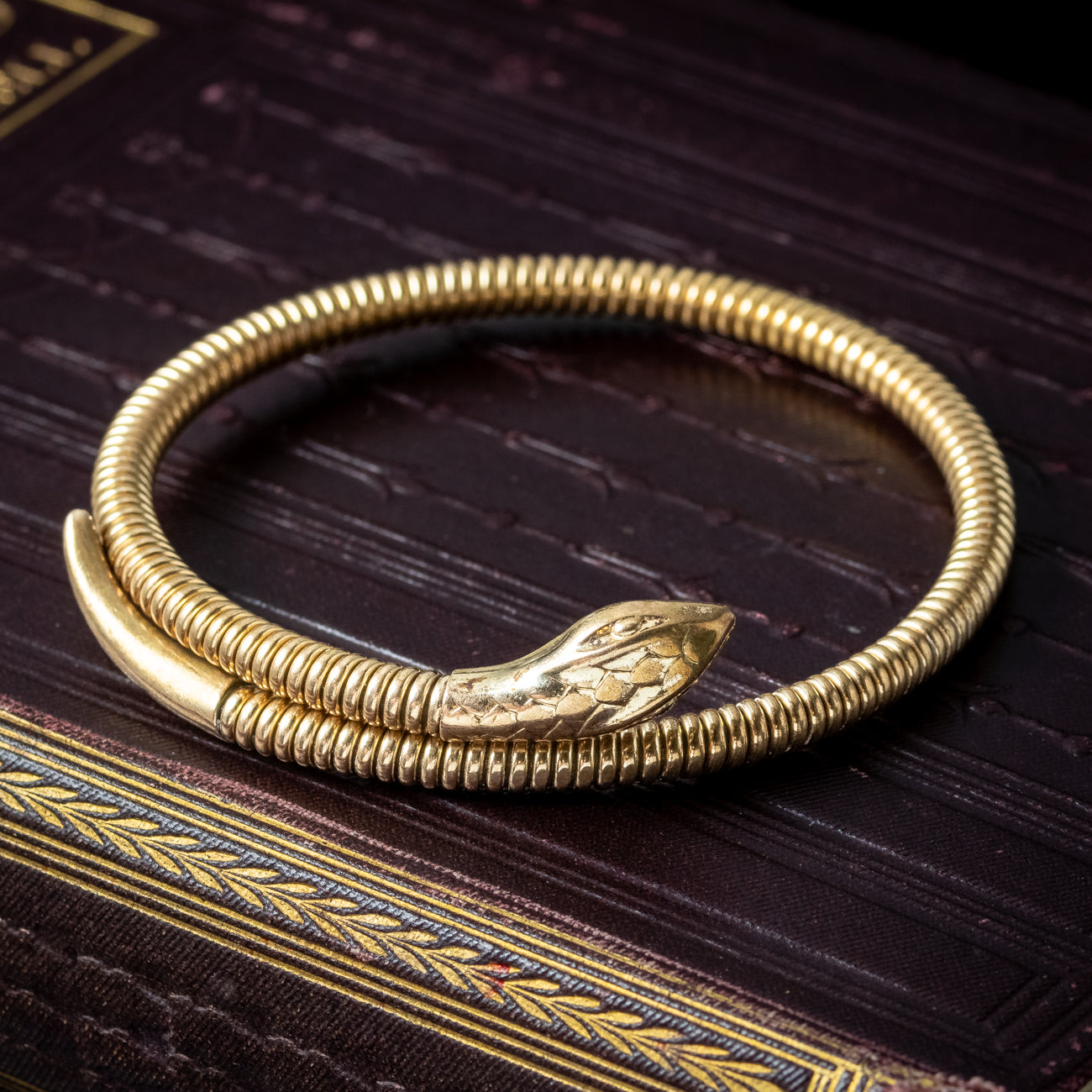 Vintage Snake Bangle | – Laurelle Antique Jewellery
