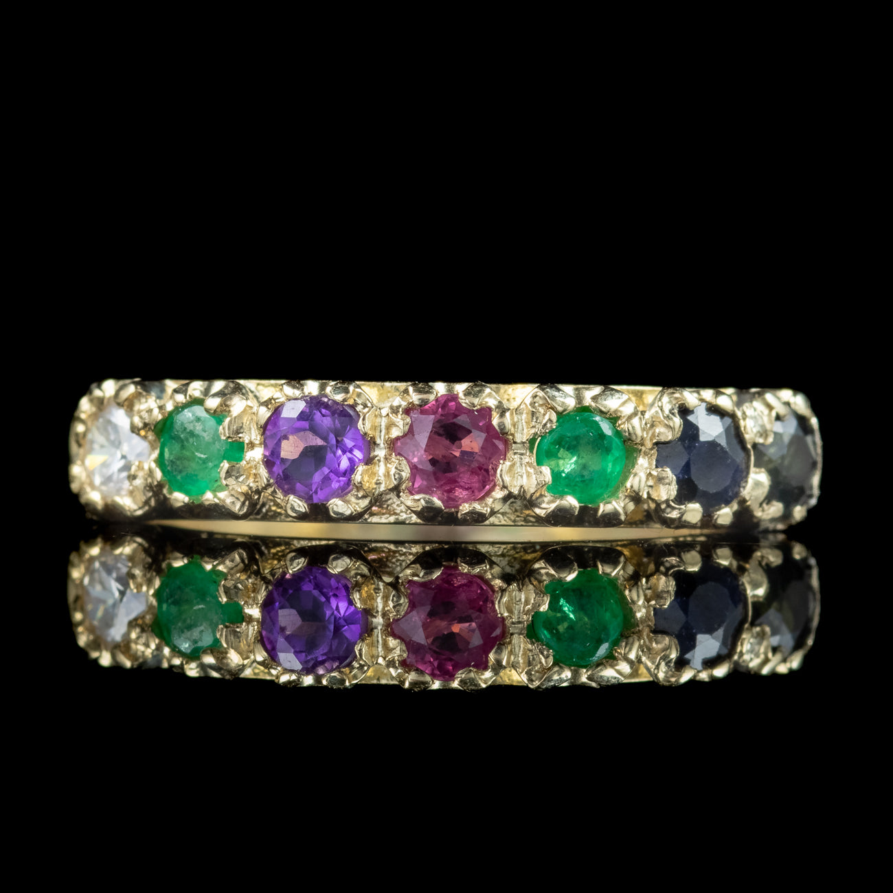 Victorian Style Dearest Gemstone Ring 9Ct | Dearest Ring | – Laurelle ...