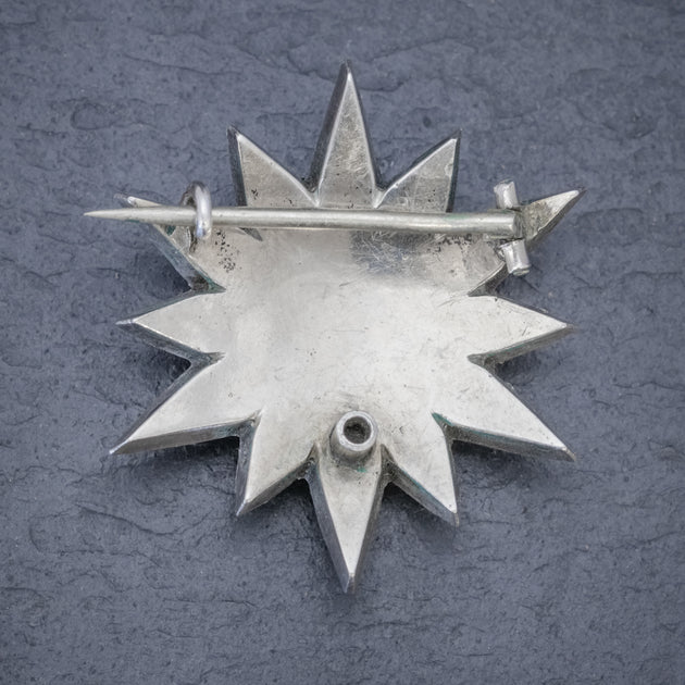 Antique Victorian French Paste Star Brooch Silver Circa 1890 – Laurelle ...