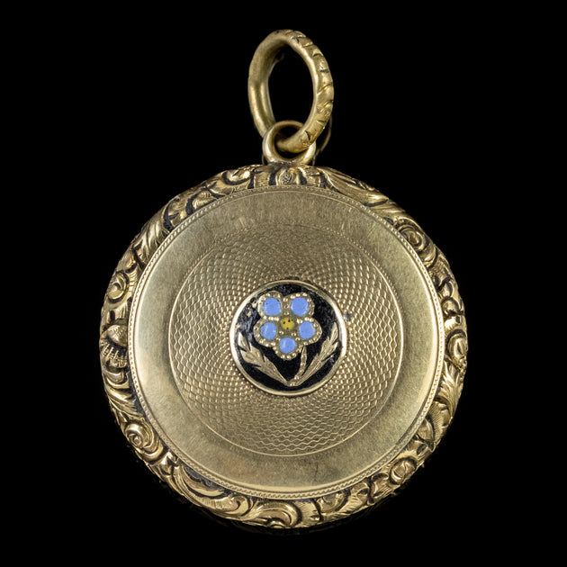 Antique Georgian Forget Me Not Locket 18ct Gold Circa 1830 – Laurelle ...