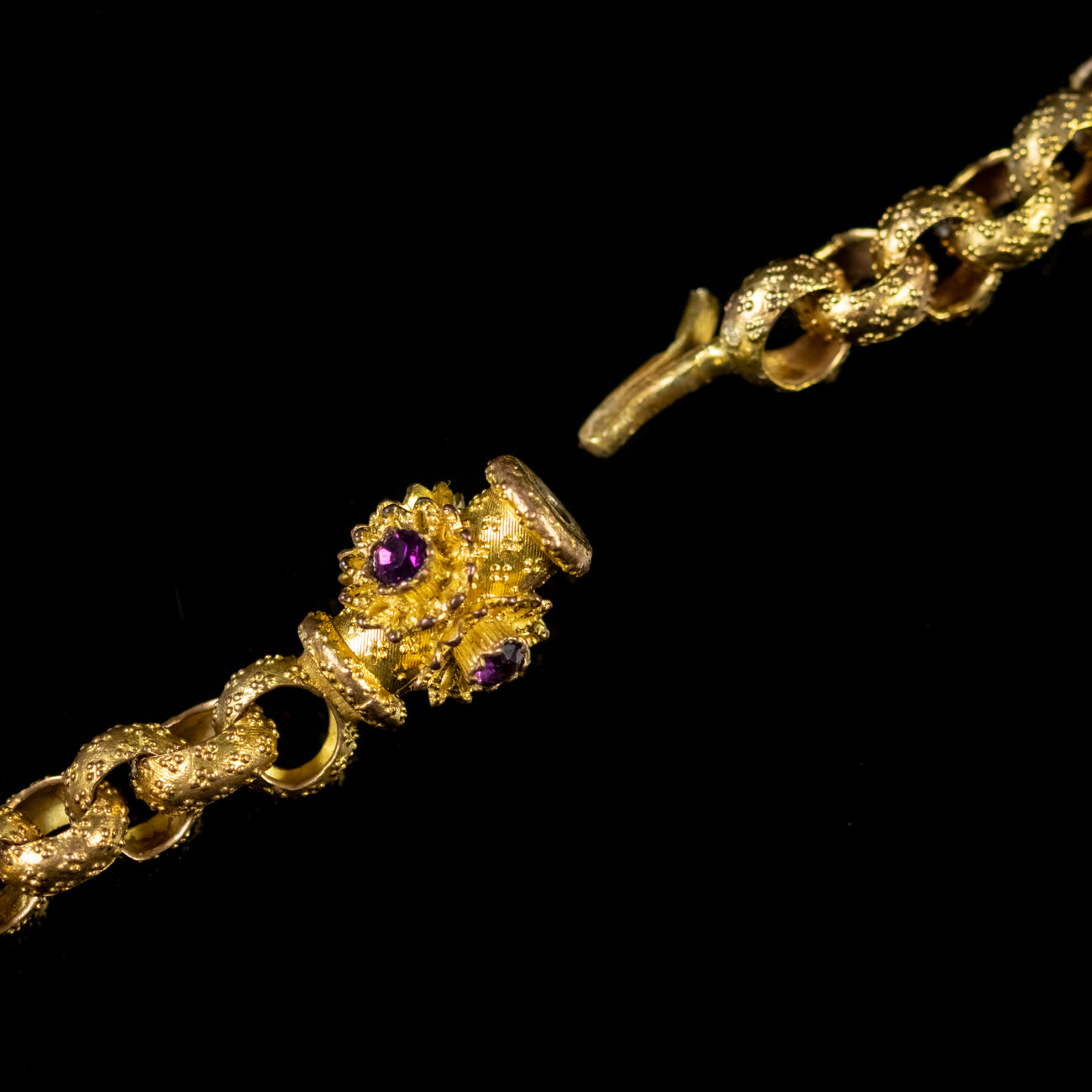 Antique Georgian Paste Barrel Clasp Chain 18ct Gold Circa 1800 ...