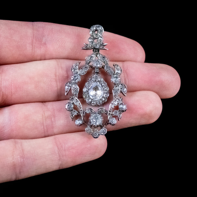 Antique Georgian Pendant Paste Stone Silver Circa 1800 – Laurelle ...