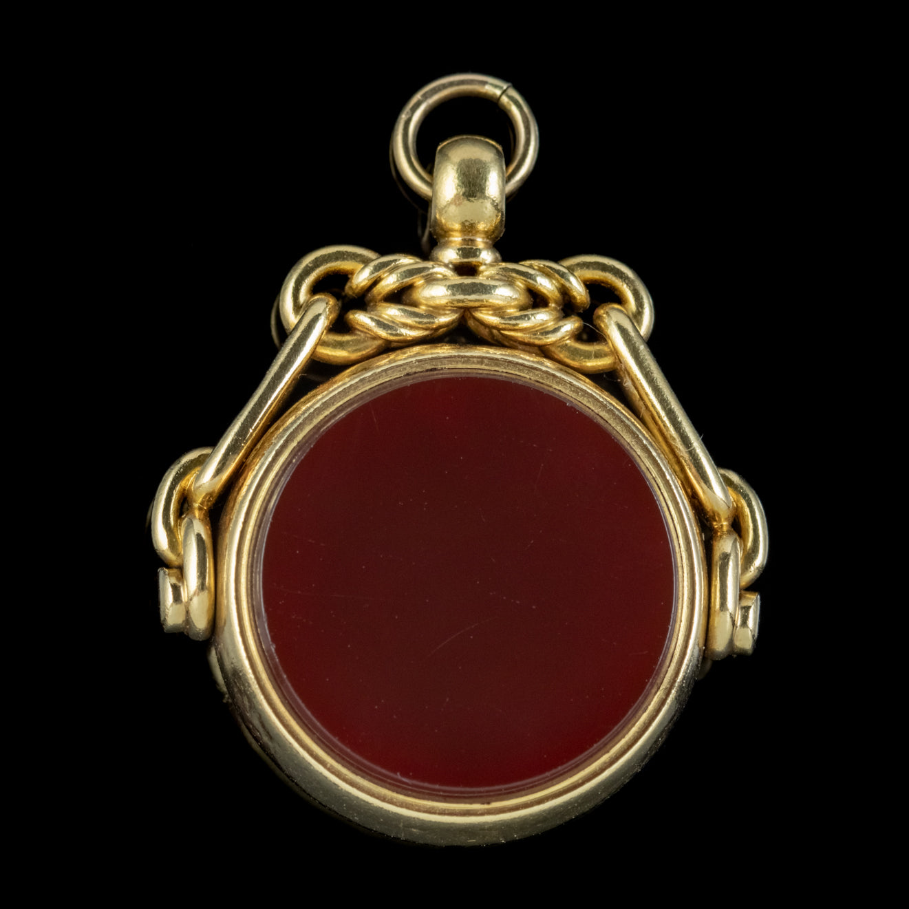 Antique Victorian Fob Pendant Jasper Carnelian 18ct Gold Circa 1870 ...