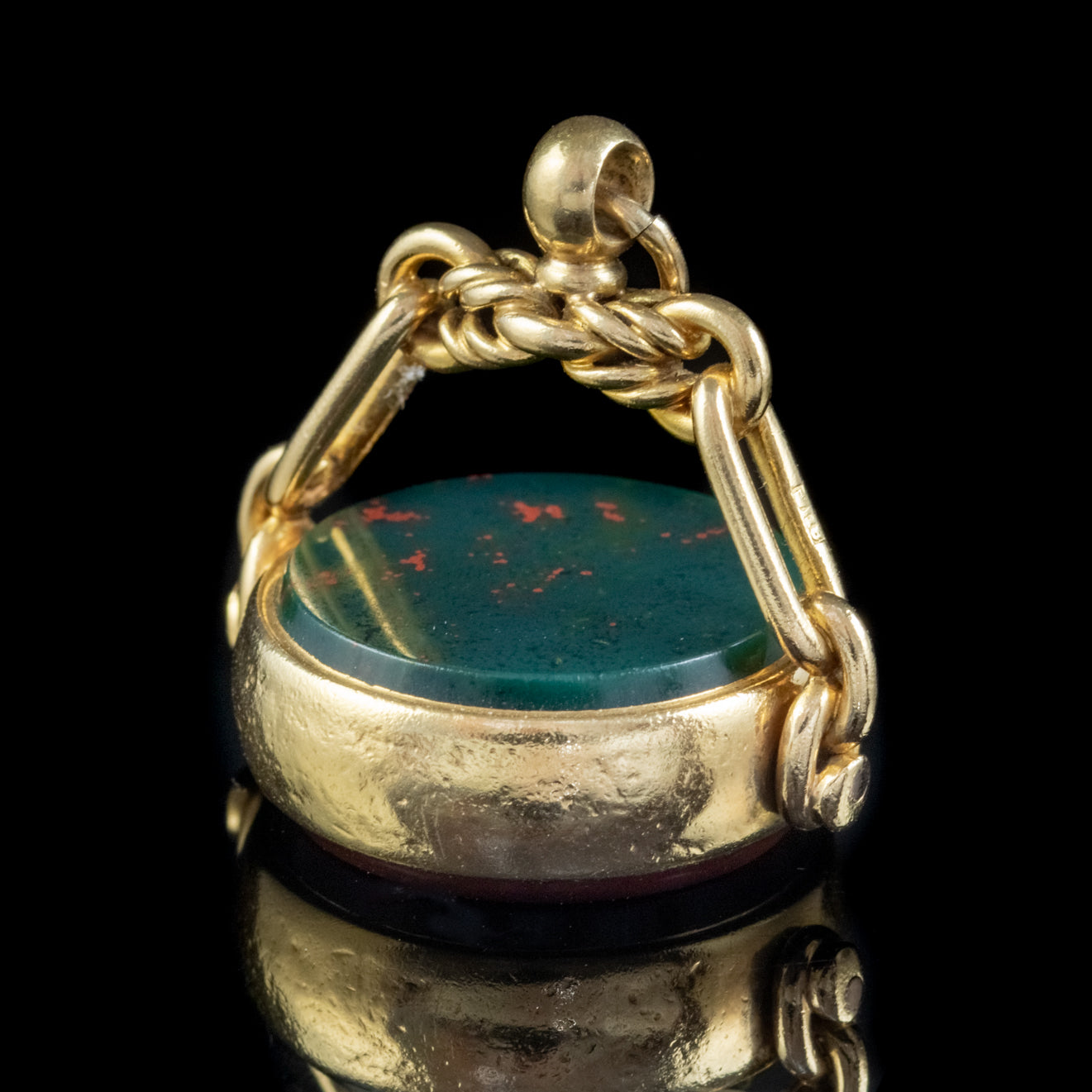 Antique Victorian Fob Pendant Jasper Carnelian 18ct Gold Circa 1870 ...