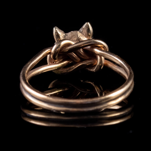 Antique Victorian Fox Knot Ring 18ct Gold Circa 1900 – Laurelle Antique ...