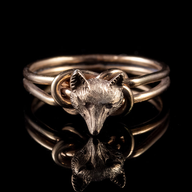 Antique Victorian Fox Knot Ring 18ct Gold Circa 1900 – Laurelle Antique ...
