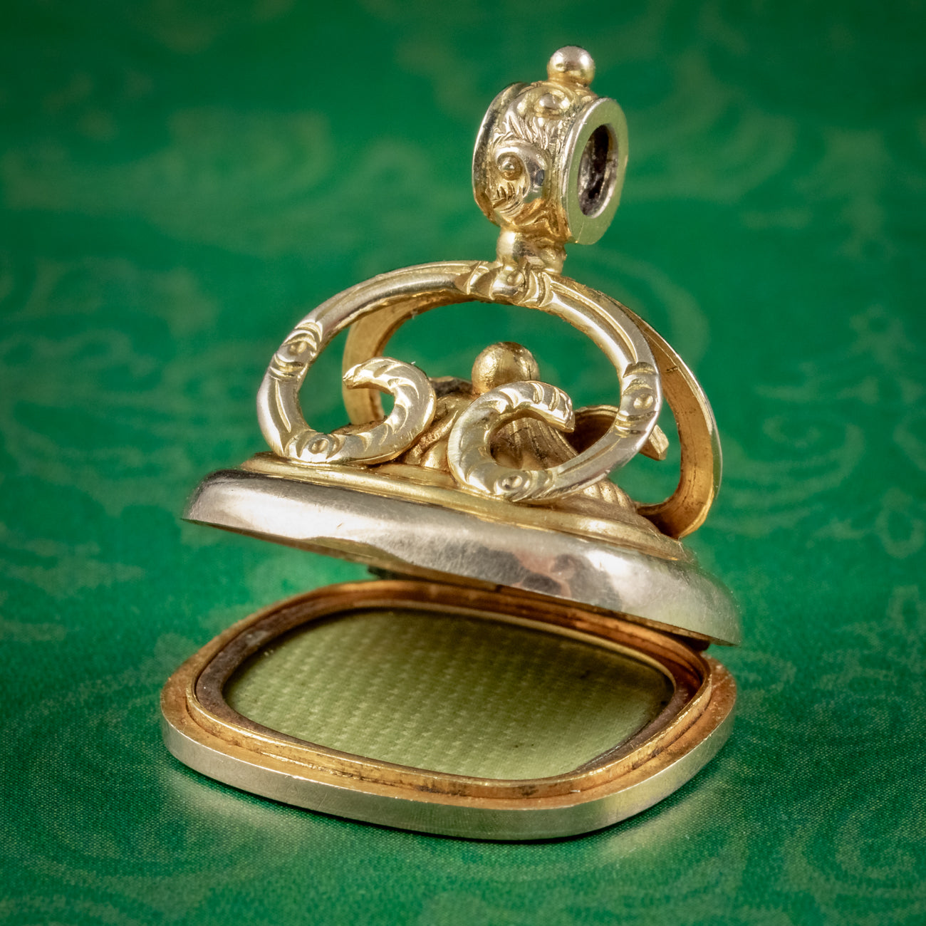 Antique Edwardian Locket Fob Pendant 9ct Gold Dated 1916 – Laurelle ...
