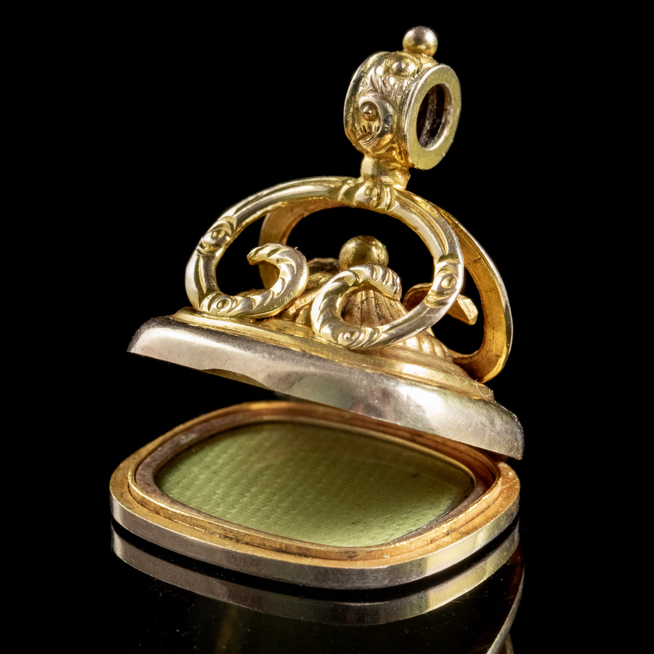 Antique Edwardian Locket Fob Pendant 9ct Gold Dated 1916 – Laurelle ...