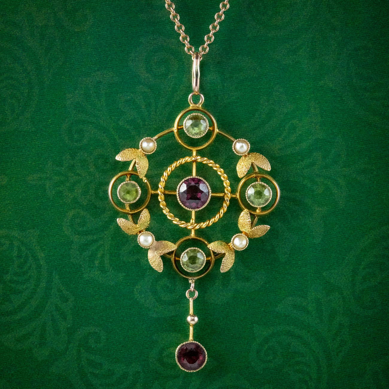 Antique Edwardian Suffragette Pendant Necklace 9ct Gold – Laurelle ...