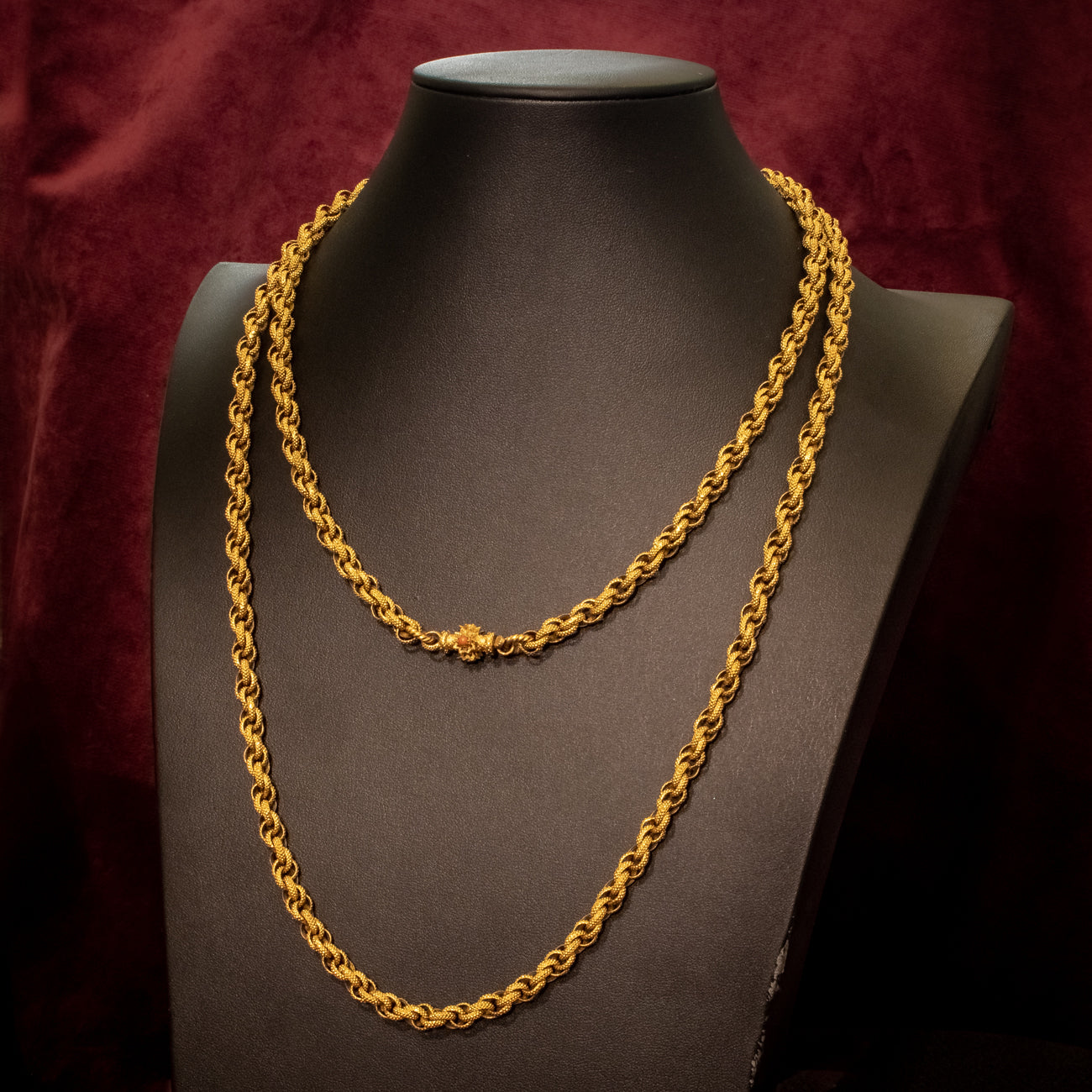 Antique Georgian Chain 18ct Gold Gilt Coral Clasp – Laurelle Antique ...