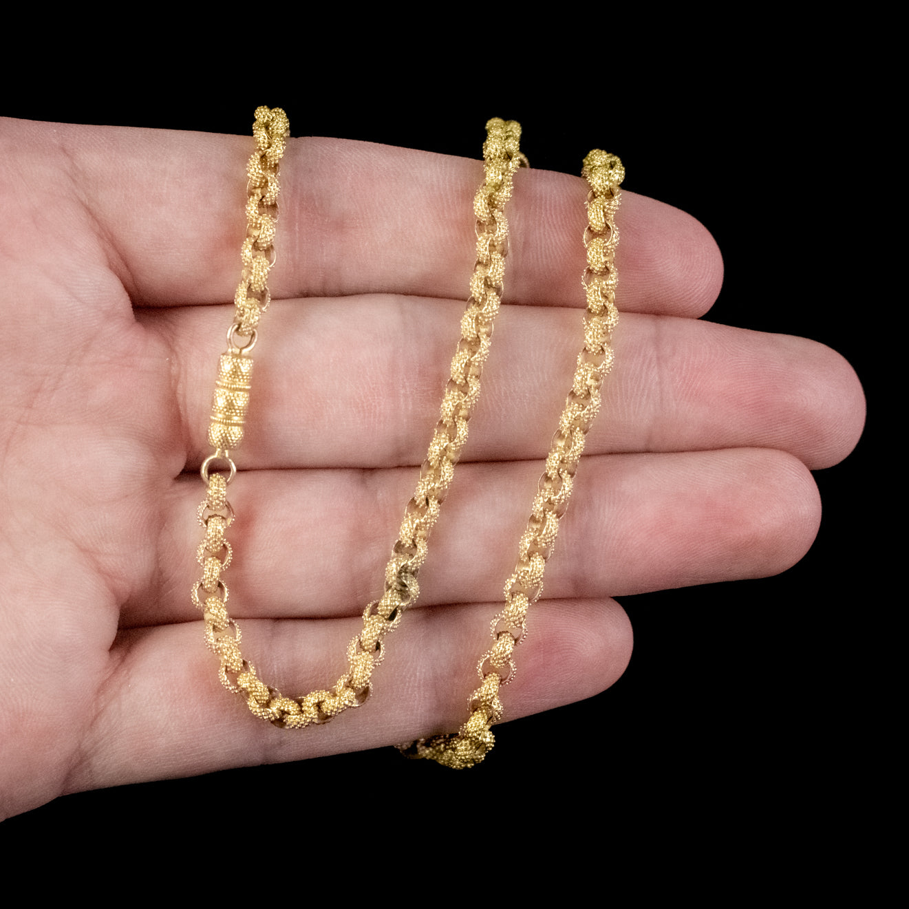 Antique Georgian Chain Necklace 18ct Gold Gilt Circa 1800 – Laurelle ...