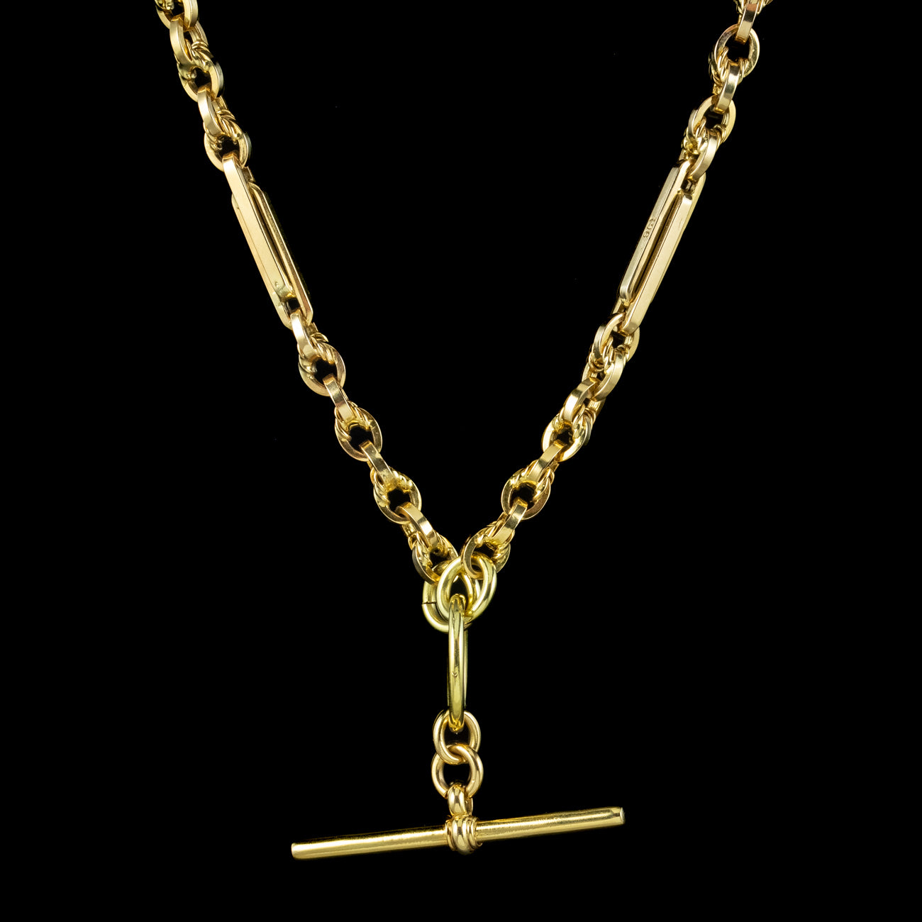 Antique Victorian Albert Chain Necklace 9ct Gold – Laurelle Antique ...