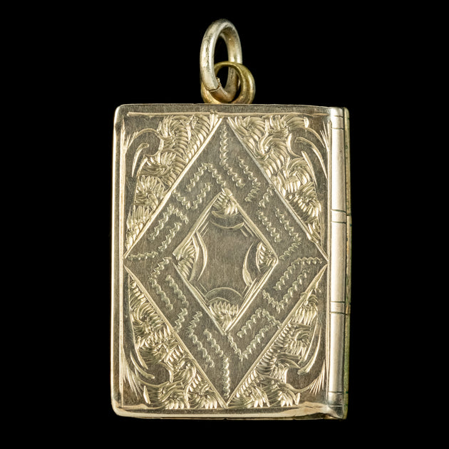 Antique Victorian Book Locket 15ct Gold Circa 1890 – Laurelle Antique ...