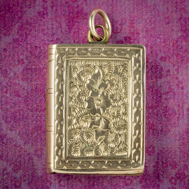 Antique Victorian Book Locket 15ct Gold Circa 1890 – Laurelle Antique ...