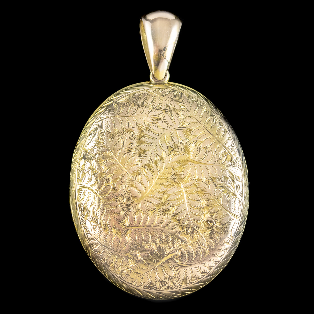 Antique Victorian Fern Leaf Locket 9ct Gold – Laurelle Antique Jewellery