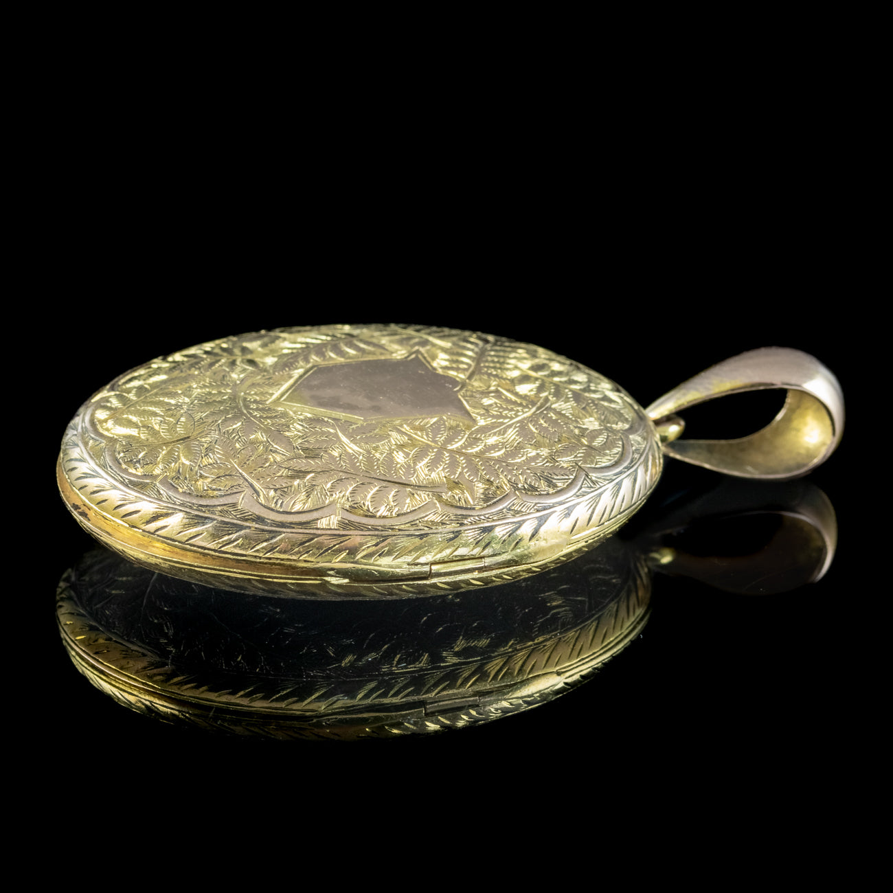 Antique Victorian Fern Leaf Locket 9ct Gold – Laurelle Antique Jewellery