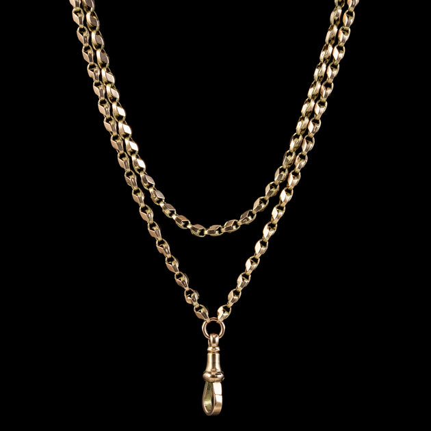 Antique Victorian Guard Chain 9ct Gold Circa 1880 – Laurelle Antique ...