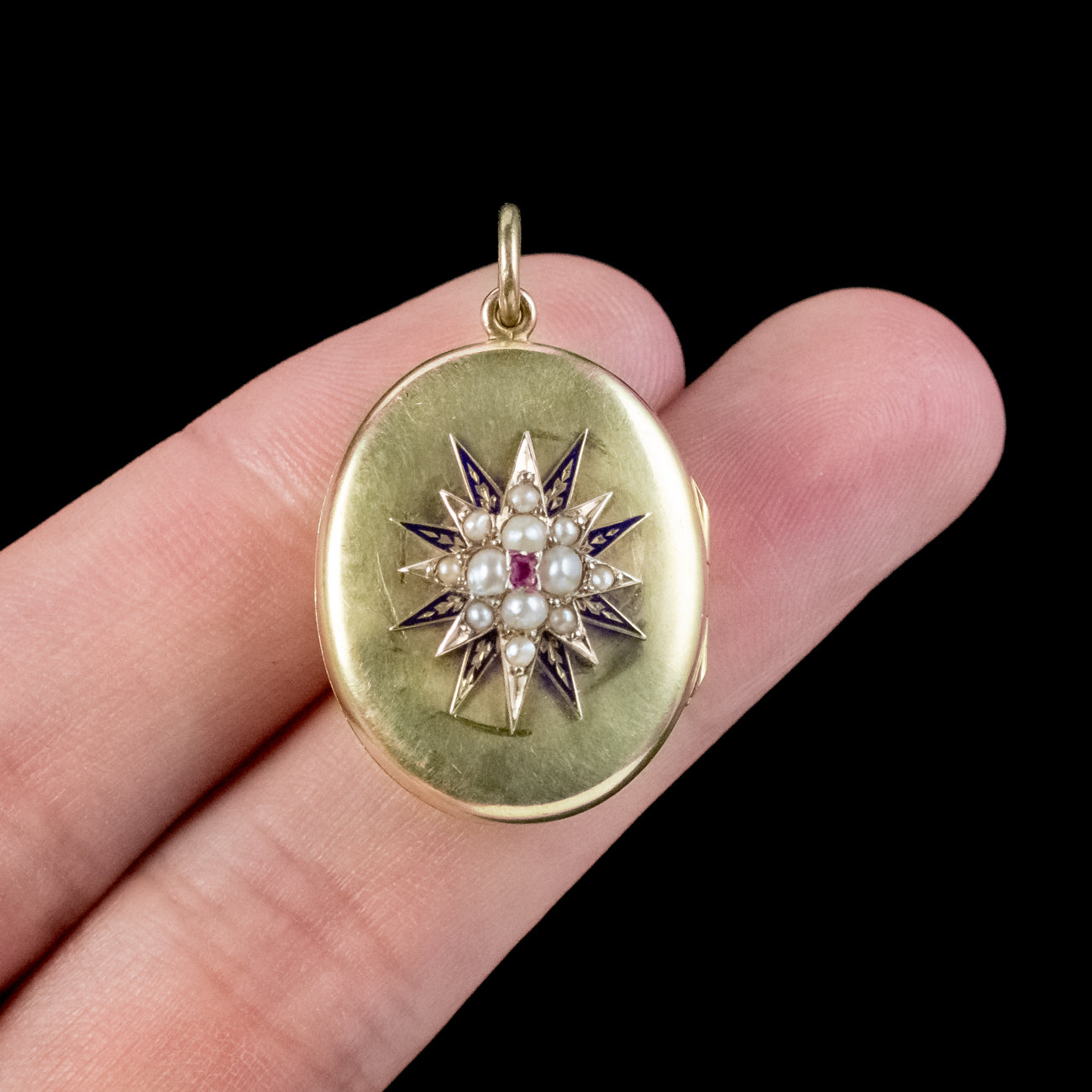 Antique Victorian Ruby Pearl Star Locket 15ct Gold – Laurelle Antique ...