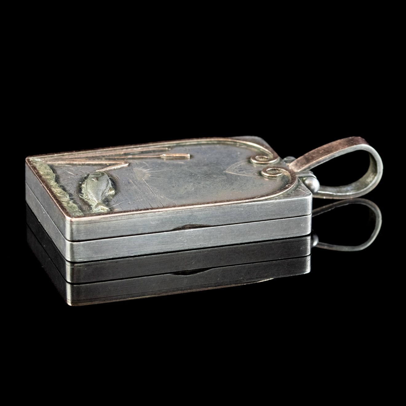 Antique Victorian Silver Fish Locket Pendant Circa 1880 – Laurelle ...