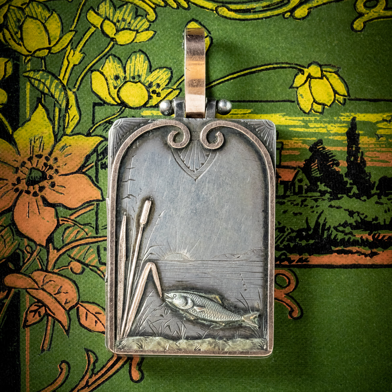 Antique Victorian Silver Fish Locket Pendant Circa 1880 – Laurelle ...